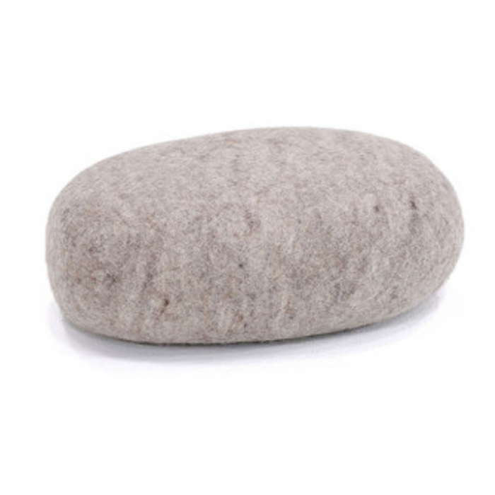 Chakati, le coussin galet en feutre de laine sans couture MUSKHANE